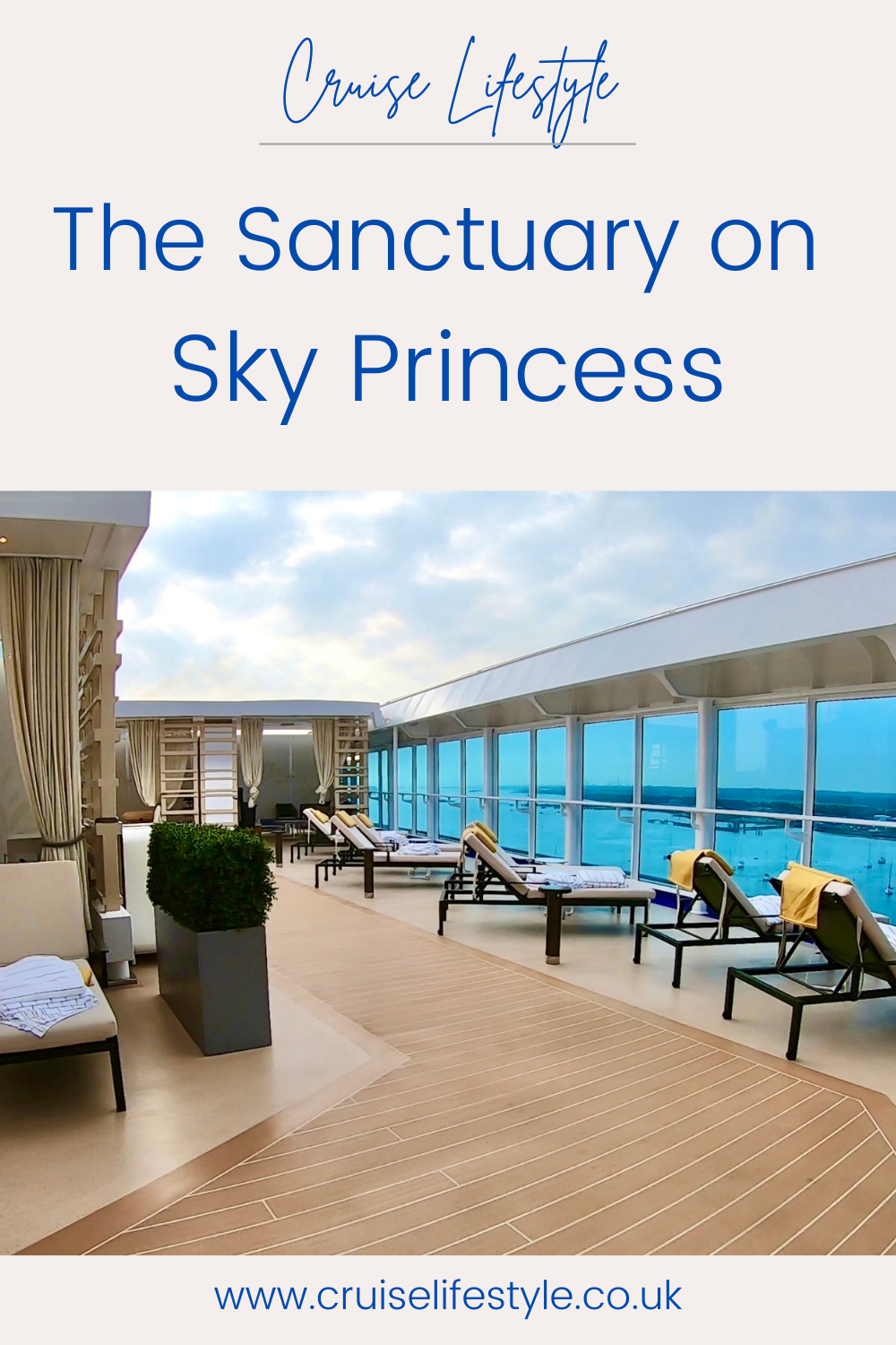 Relax in The Sanctuary on Sky Princess