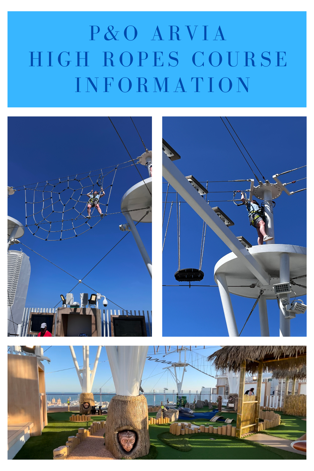 High Ropes Course on P&O Arvia: Everything you need to know