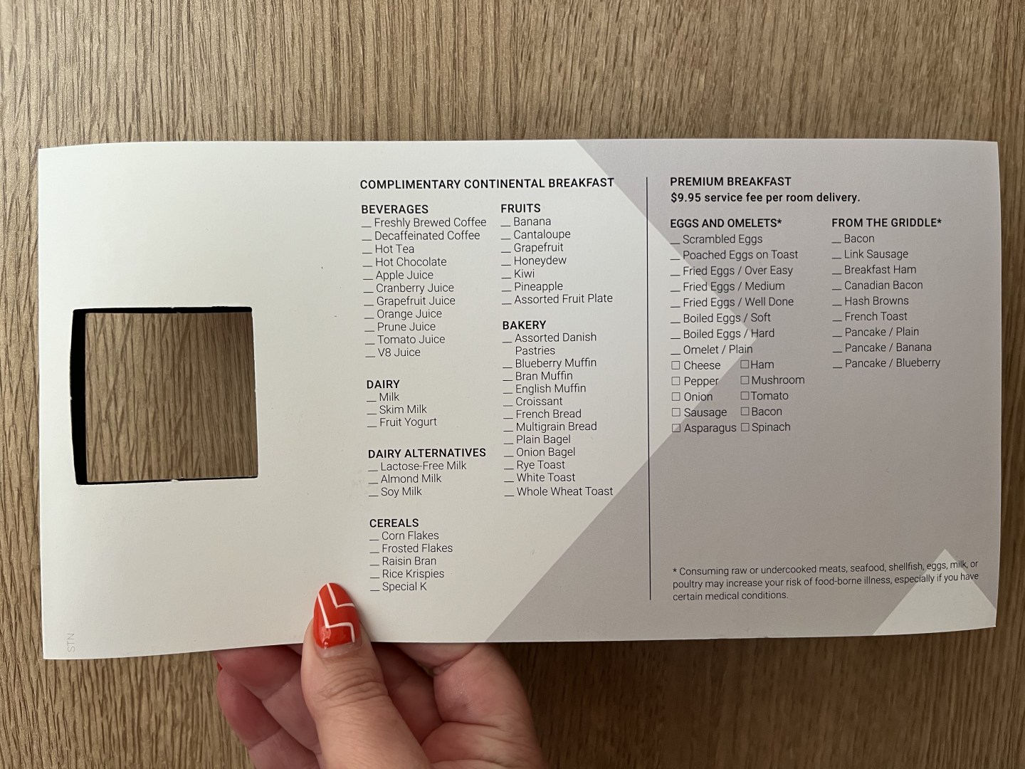 Latest Celebrity Cruises Room Service Menu with Prices
